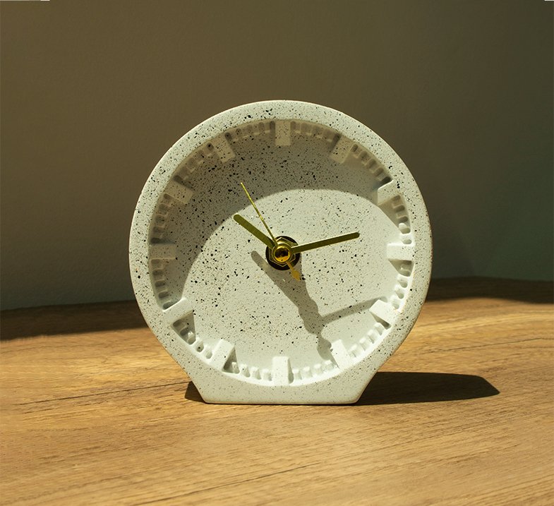 Jesmonite Clock | Kairos Collection – Concrete Everything