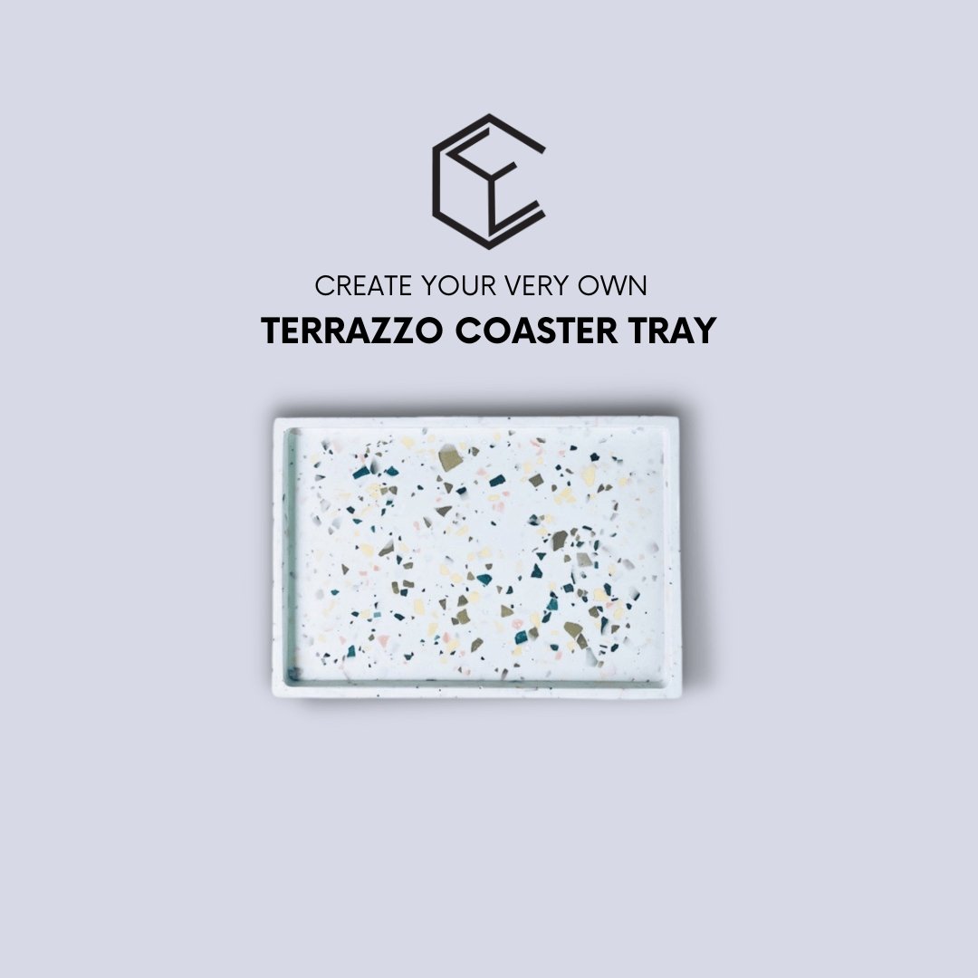 Jesmonite Dazzling Terrazzo Coasters Workshop – Concrete Everything