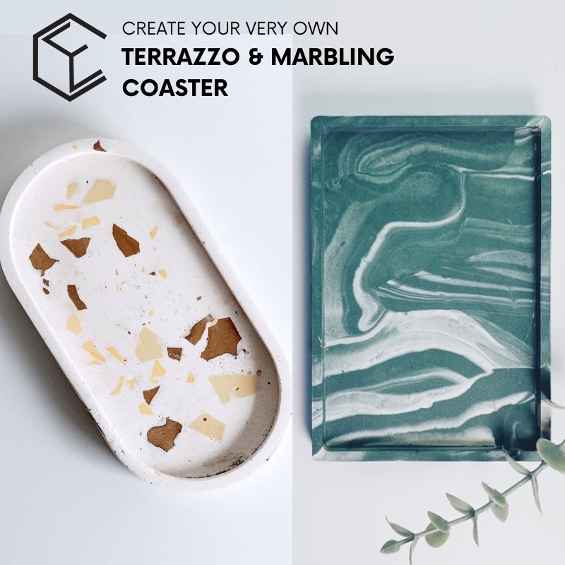 Jesmonite Marble & Terrazzo Coasters Workshop – Concrete Everything